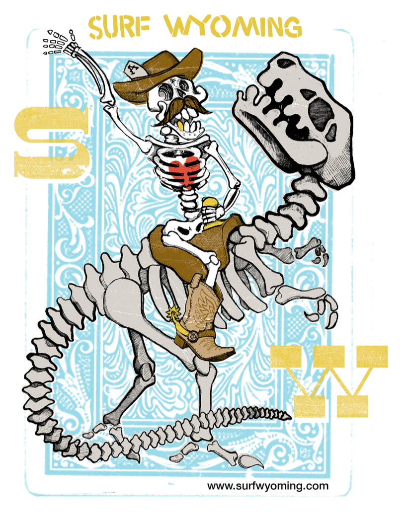 Surf Wyoming® Wild Bill Sticker